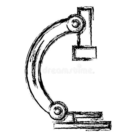 Microscope Laboratory Isolated Icon Stock Illustration Illustration