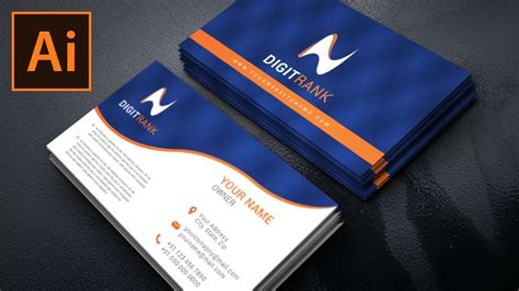 Business Card Design Size In Illustrator Free Word Template