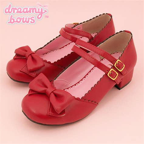 Buy Dream V Double Strap Tea Party Shoes Red At Dreamy Bows