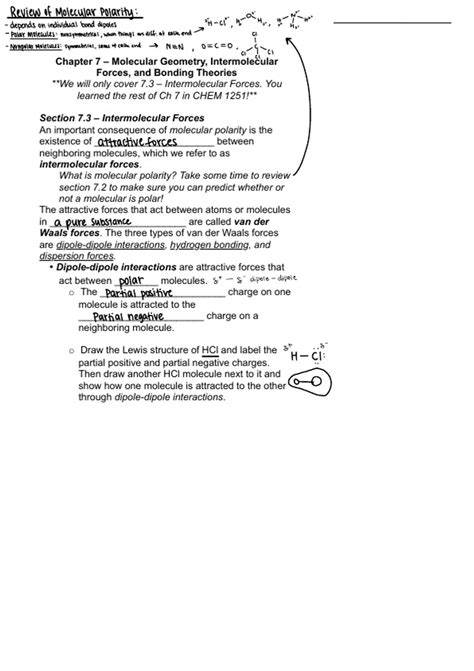 Molecular Geometry Intermolecular Forces And Bonding Theories Chem
