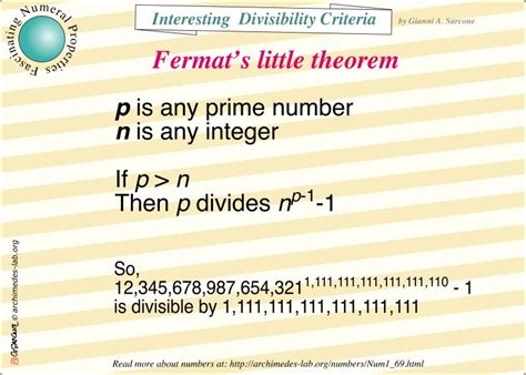 Gianni Sarcone On Linkedin Fermats Little Theorem If P Is A Prime