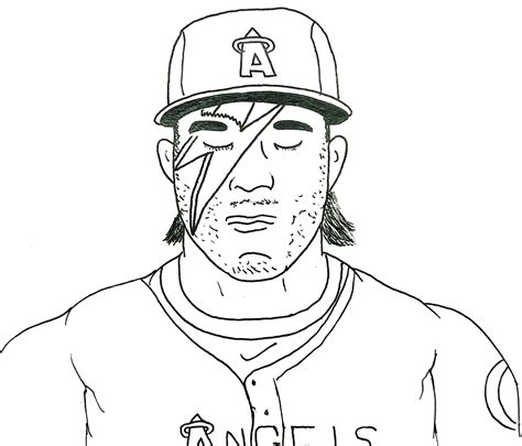 835 Best Drawing Mike Trout Images On Pholder Baseball