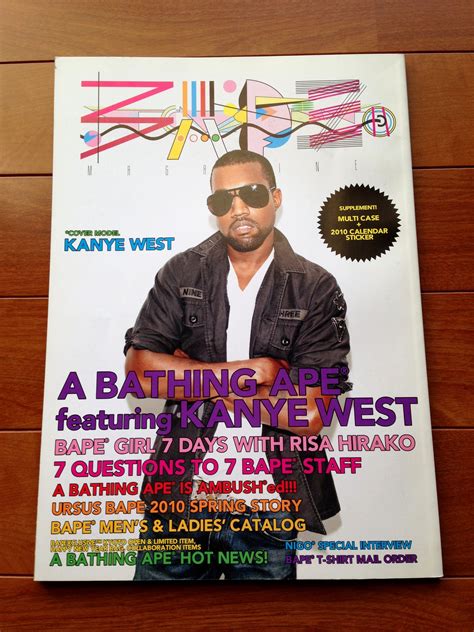 Sold Out Japan A Bathing Ape Kanye West Cover Magazine Bape
