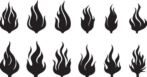 Flame Silhouette Vector Art Icons And Graphics For Free Download