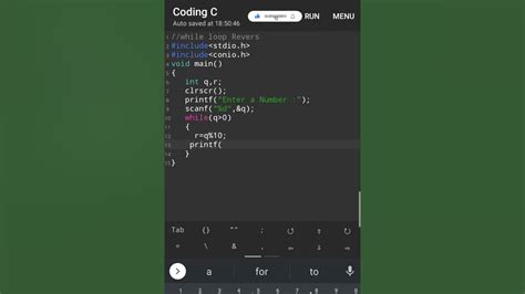 49 While Loop Reverse Program Using While Loop In C Cprogramming Clanguage Shorts