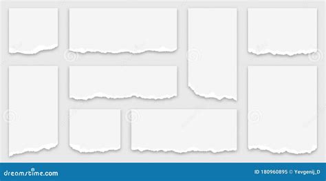 Torn Edges Of Paper Craft Design Elements Vector Collection Ripped Edges Paper Borders