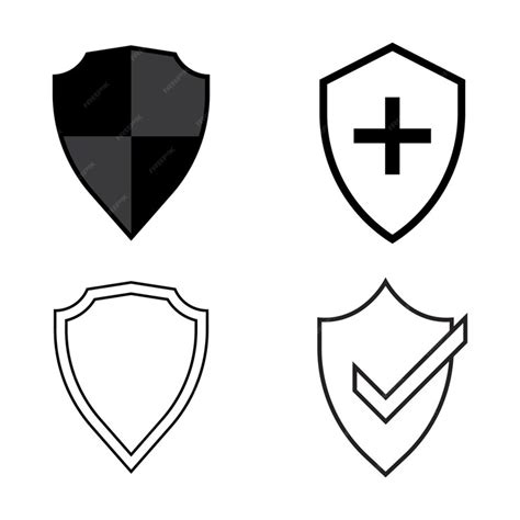 Premium Vector Shield Vector Icon Illustration Symbol Logo Template