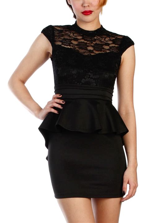 Lace Peplum Dress Picture Collection