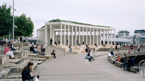 Besley And Spresser Clad Sydney Harbour Pavilion With Oyster Shell Terrazzo