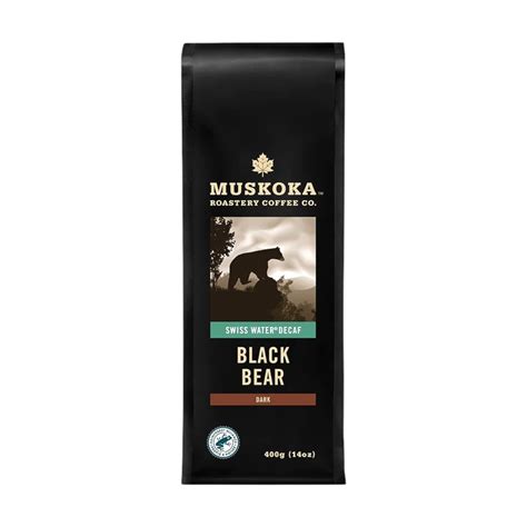 Muskoka Roastery Black Bear Swiss Water Decaf Coffee Beans 400g