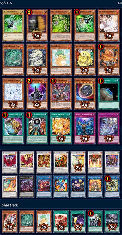 Tenpai Dragon Deck From Team 2 Takumi Yu Gi Oh Meta
