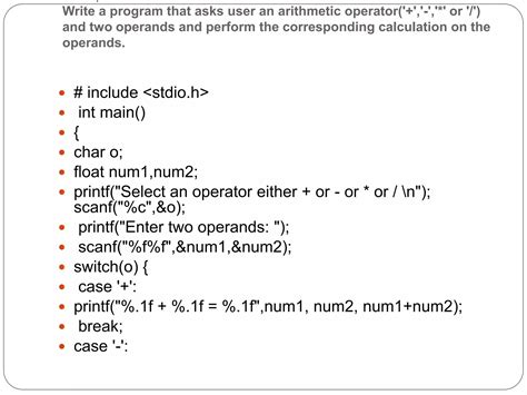 C Decision Making And Looping Pptx