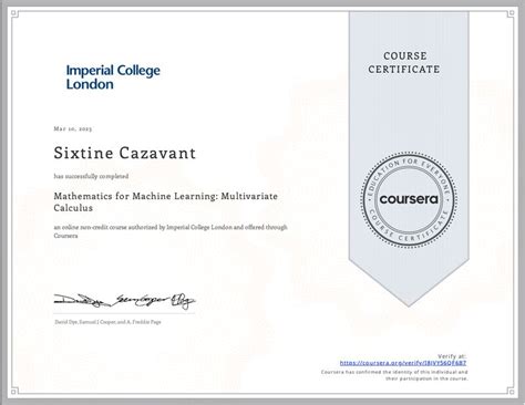 Im Happy To Share That Ive Obtained A New Certification Mathematics For Machine Learning