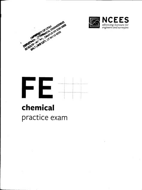 Fe Chemical Practice Exam Pdf