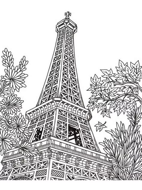 Eiffel Tower Color Page