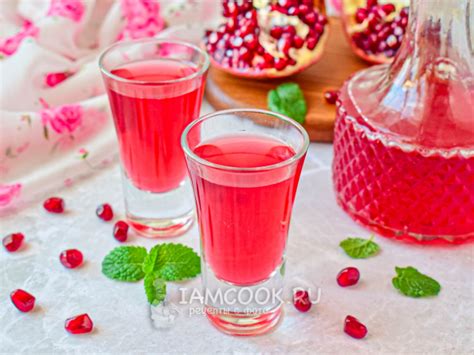 Настойка на гранатах — рецепт с фото пошагово