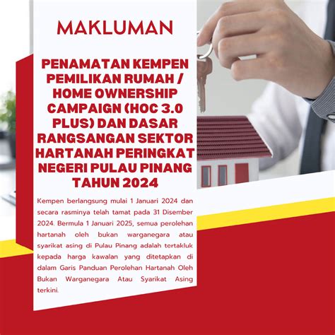 Pejabat Tanah Dan Galian Pulau Pinang 📣📣📣makluman📣📣📣 Penamatan Kempen