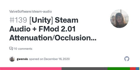 Unity Steam Audio Fmod 201 Attenuationocclusionreflection Broken · Issue 139