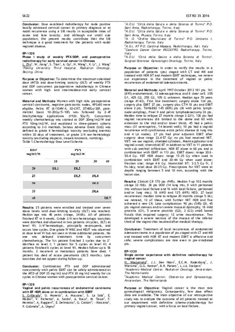 Pdf Ep 1329 Vaginal And Pelvic Recurrences Of Endometrial Carcinoma