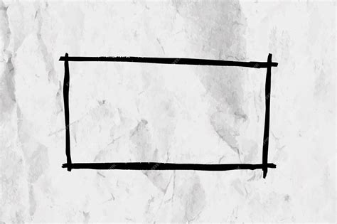 Free Vector Black Rectangle Banner Frame Vector With Crumpled Texture Background