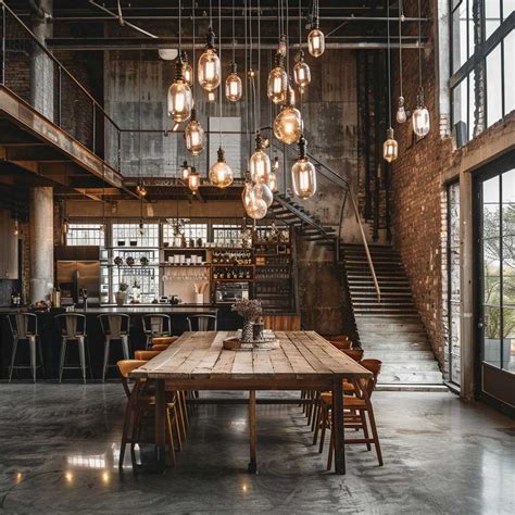 12 Unique Over Dining Table Lighting Ideas For Industrial Spaces • Artfasad