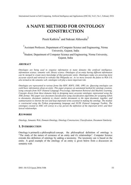 Towards Ontology Development Based On Relational Database Pdf