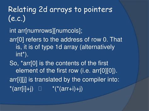 Ppt Mastering 2d Arrays Definition Access And Initialization