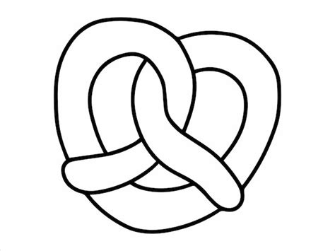 Premium Vector Food Outline Fretzel Bread Or Snack Food Line Art