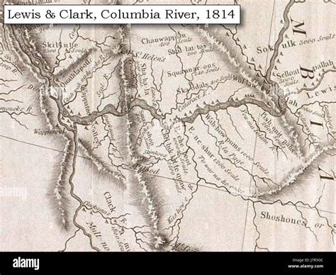 This Map Shows The Lewis And Clark Expedition Route In 1814 Detailing