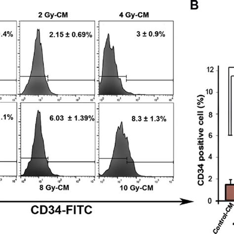 Flow Cytometry Analysis Of Cd34 Marker Data Shows The Increasing