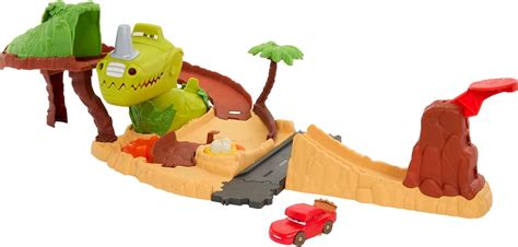 Disney Pixars Cars Toys Dinosaur Playground Playset With Lightning