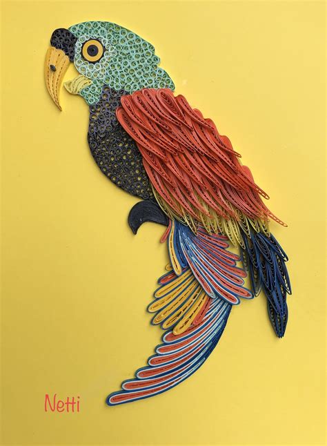Colorful Bird String Art