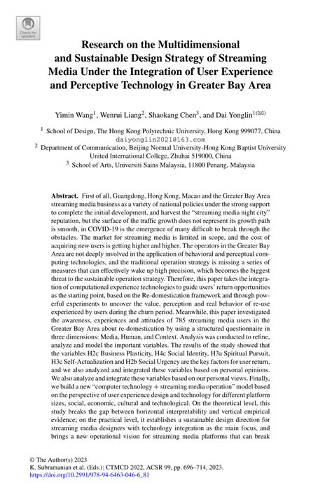 Pdf Research On The Multidimensional And Sustainable Design Strategy