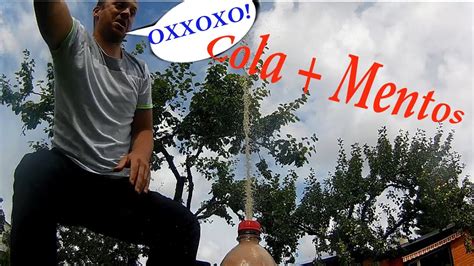 Кола + Ментос =???!!!Супер эксперимент)))) - YouTube
