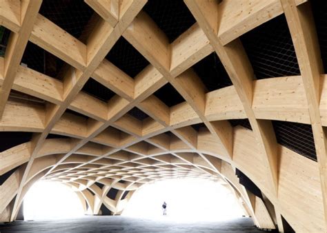 Xtu Architects Creates Wooden Lattice For French Expo Pavilion