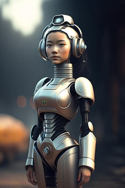 Premium Ai Image Silver Asian Ai Girl