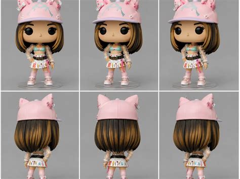 Megan Katseye Pinky Up Funko Pop Free 3d Print Model Makerworld