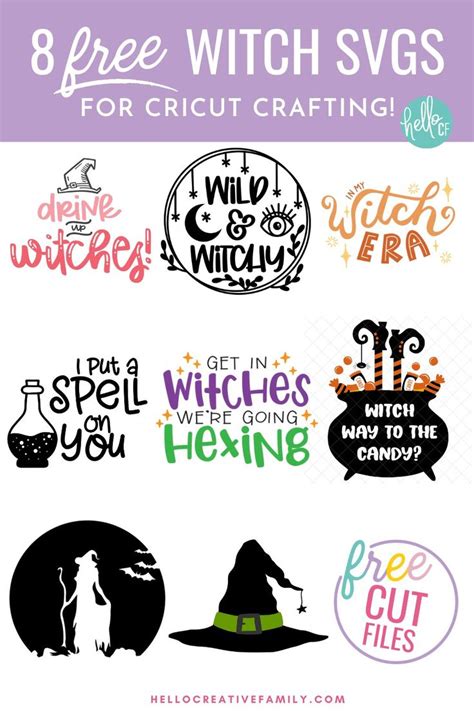 8 Free Witch Svg Files Including Wild And Witchy Cricut Halloween