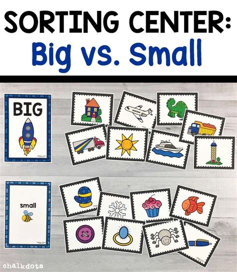 Big And Small Sorting Size Comparison Mats Category Sorting