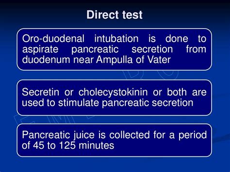 Pancreatic Function Tests