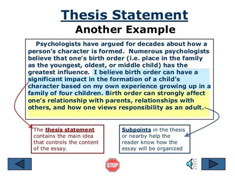 Examples Of Psychology Thesis Statement [pdf]writing For Psychology