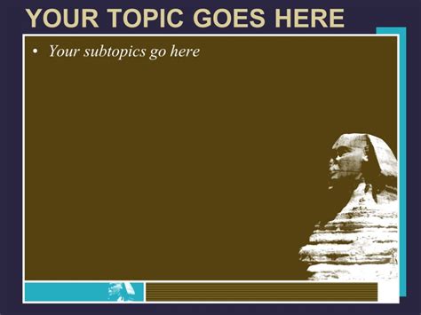 История Египта Шаблон для презентаций Powerpoint № 73463