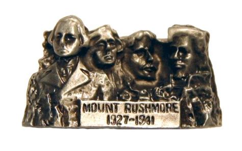 Pewter Mount Rushmore Small Statue Official Collectors Club