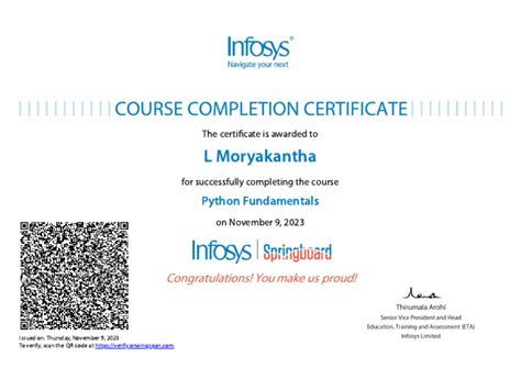 Infosys Springboard Python Fundamentals Pdf