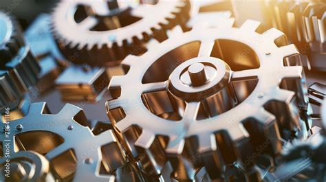 A Visual Metaphor Of Gears Interlocking And Turning Together Smoothly