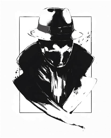 Rorschach R Drawing