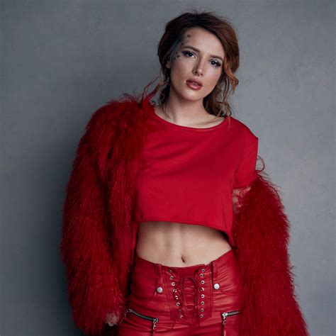 Bella Thorne Wallpaper 4k Red Dress American Actress