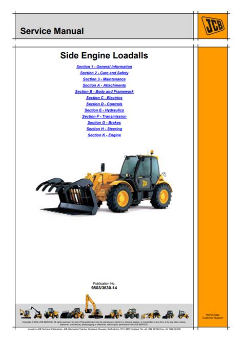 Manual De Reparación Telehandler Jcb 530 532 533 535 537 540