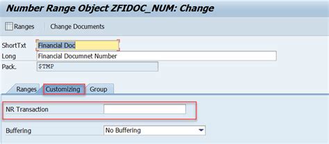 number range object 5 sapcodes