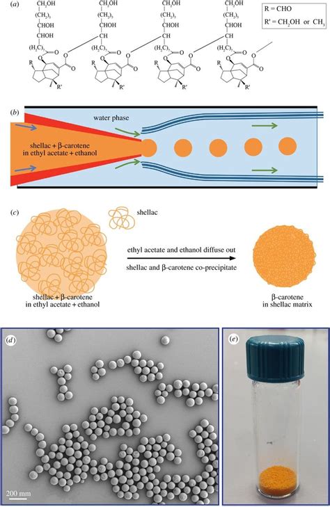 Production Of Monodisperse Shellac Particles Loaded With β Carotene In